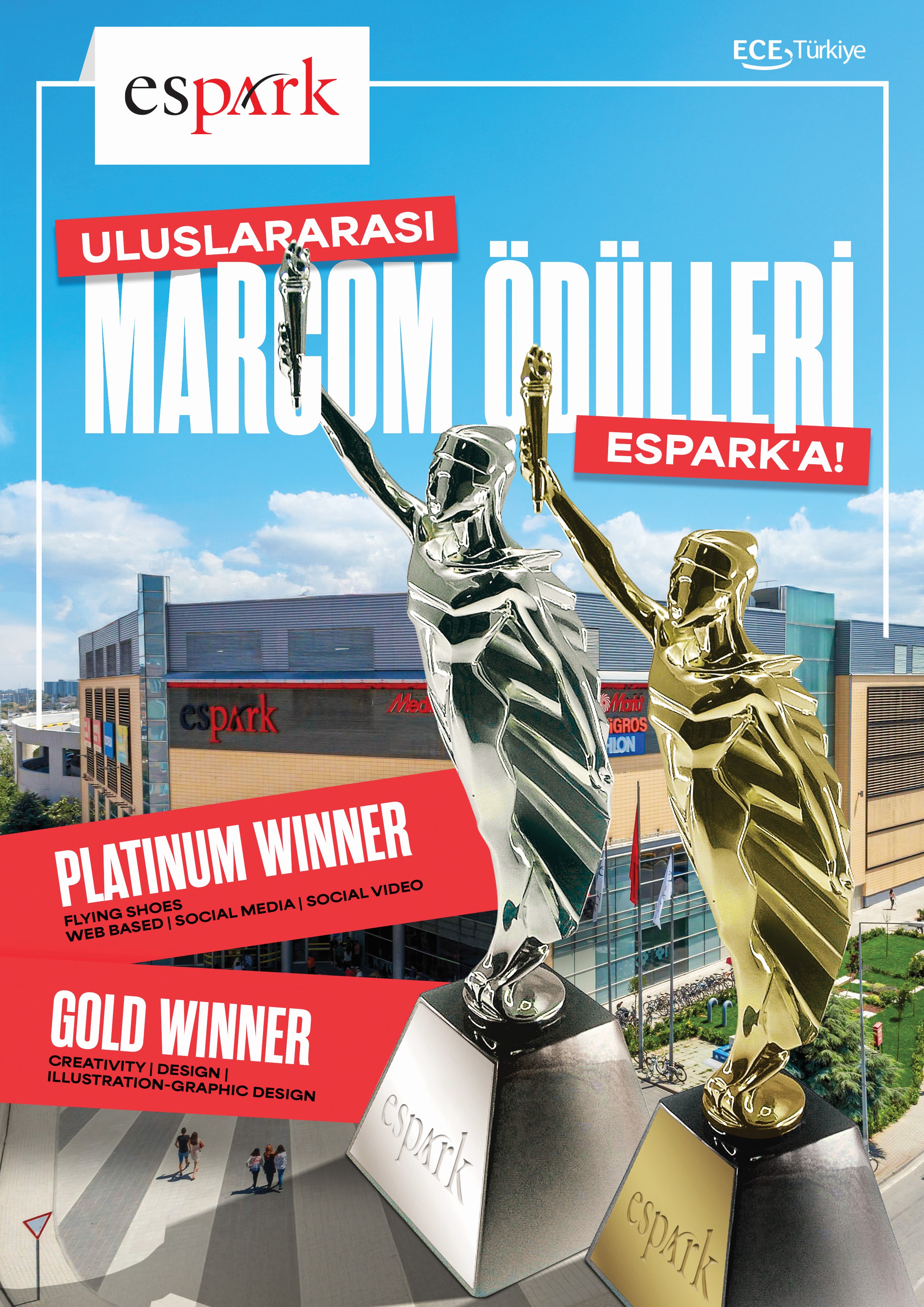 Espark AVM'ye MarCom Awards'tan 2 uluslararası üst düzey ödül - EHA